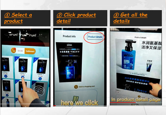 Customized Direct Push And Spiral Vending Machine With Smart System