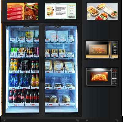 Smart Fridge Sandwich Salad Fresh Food Vending Machine 607 Capacity