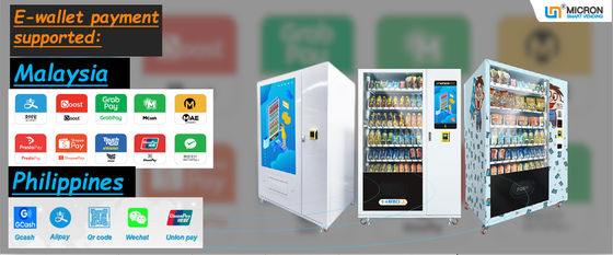 Smart Touch Screen POP Vending Machine With Cashless Qr Code Payment System