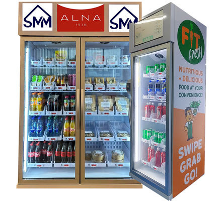 Custom Vending Machine With Nayax Pax Card Reader For Snack Drink Food meal