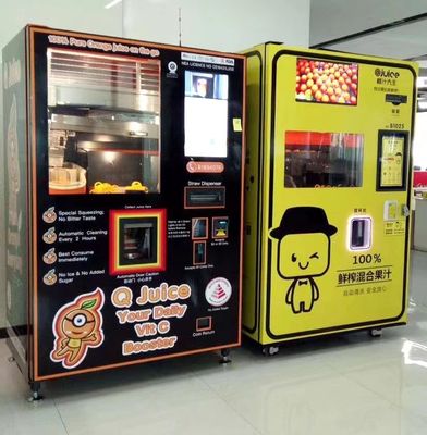 Automatic Orange Vending Machine With Card Reader Apple Sugar Cane ...